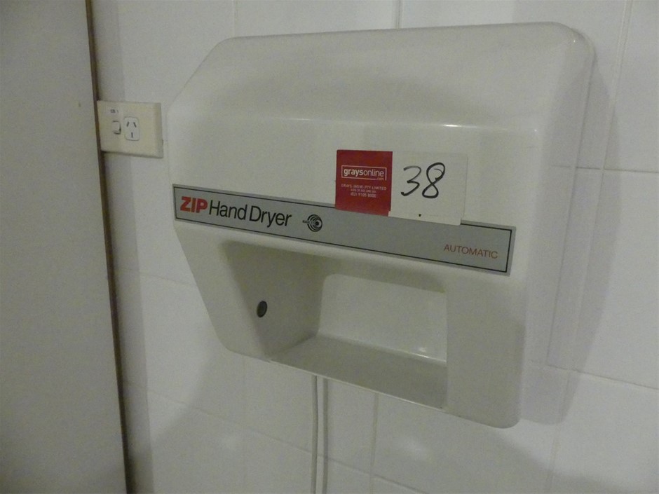 Zip Automatic Zip Magic Eye Model HD101 Washroom Hand Dryer Auction ...