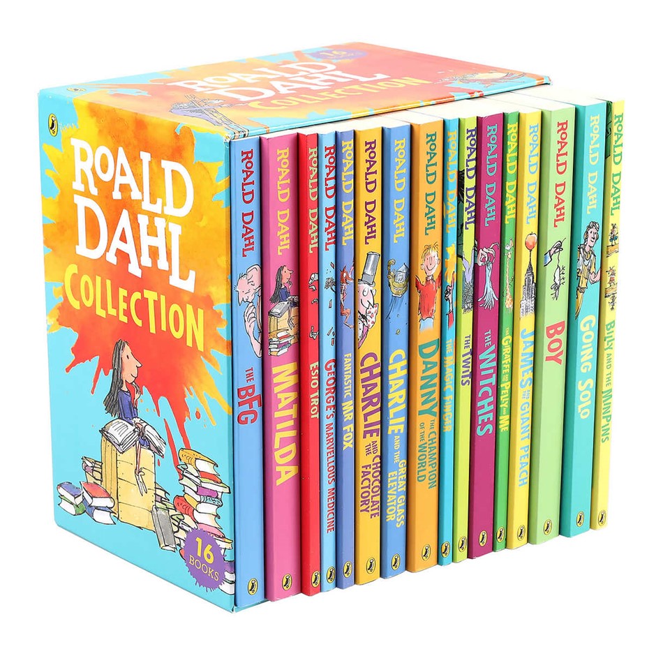 ROALD DAHL 16pk Book Collection Box Set. N.B. Damaged packaging, 2 x ...
