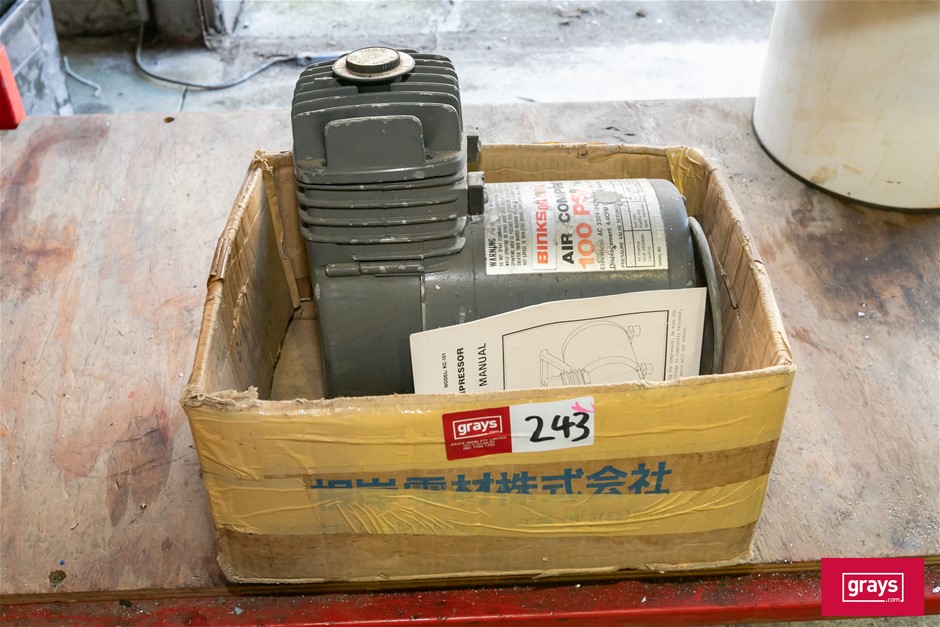 Binks KC-101 Oilless Air Compressor Auction (0243-5056768) | Grays ...