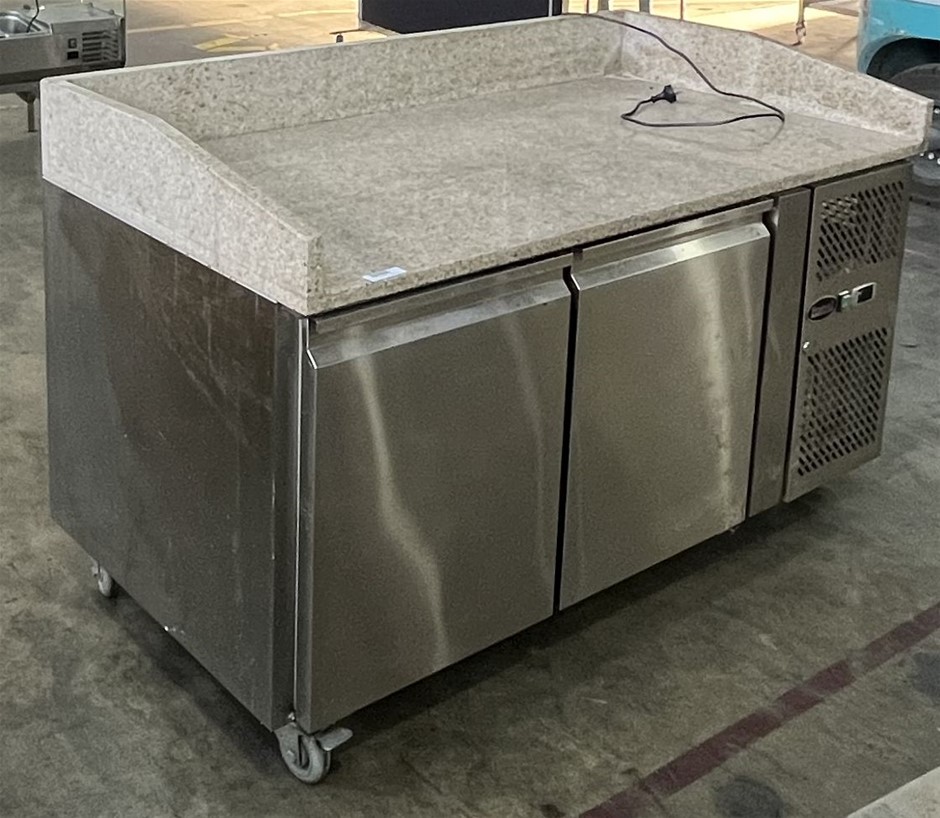 Frostwell PM20 2 Solid Doors Bench Fridge With Stone Bench Top Auction ...