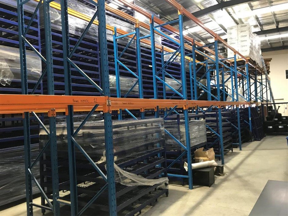 9x Bays of Steel Pallet Racking Auction (0018-3029706) | Grays Australia