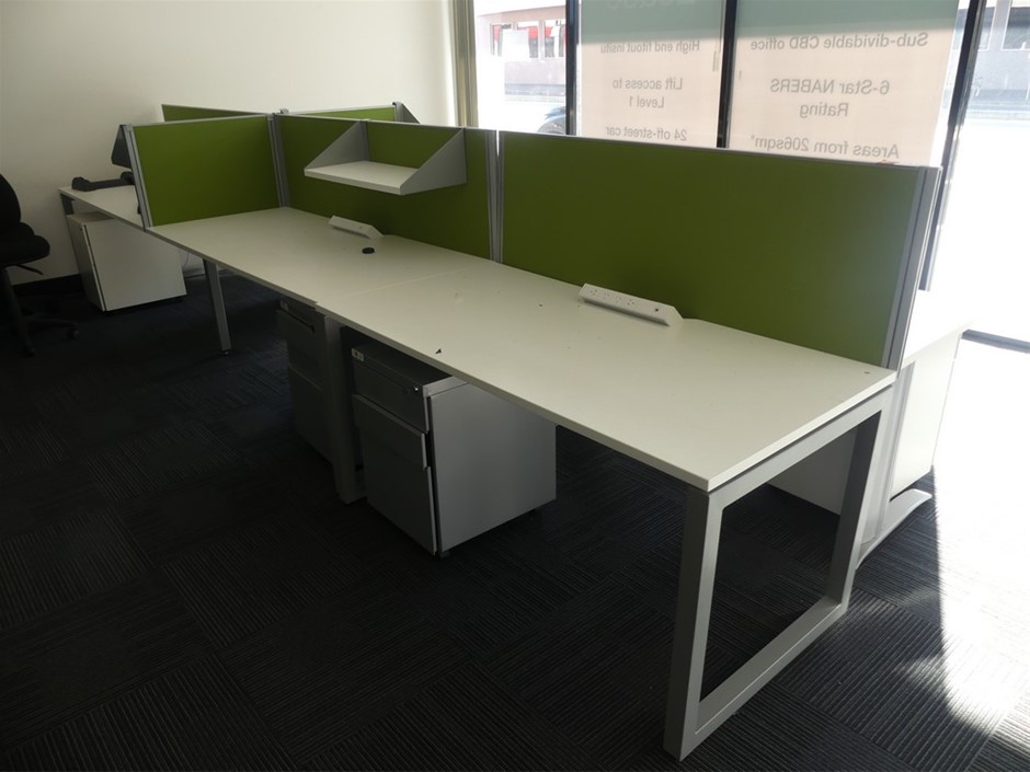 Six Person Workstation Module Auction (0338-5056993) | Grays Australia