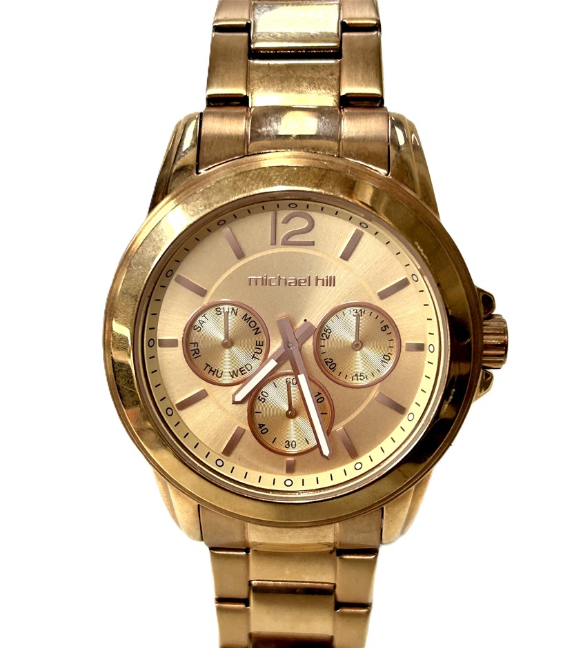 Micheal Hill Chronograph Watch, model 9445 Auction (0048-2559633) | Grays Australia