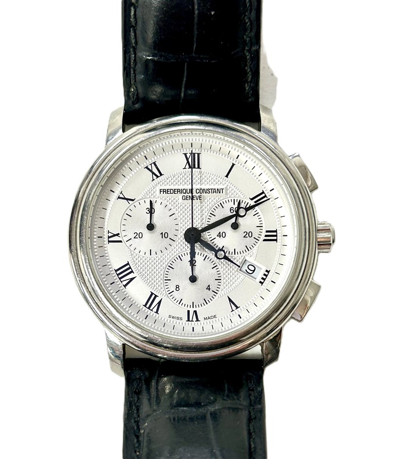 Frederique Constant Geneve Classic Chronograph Watch, model FC-292X4P4 ...