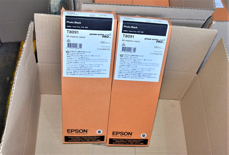 Epson Ultra Chrome Pro Ink Printing Cartridges Auction (0001-5057051 ...