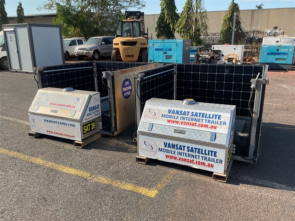 I-Sky Vansat Satellite Skids x 2 Auction (0001-8018939) | Grays Australia