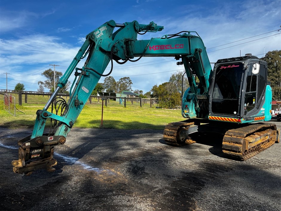 Kobelco SK135SR-3 Hydraulic Knuckle Boom Excavator Auction (0050 ...