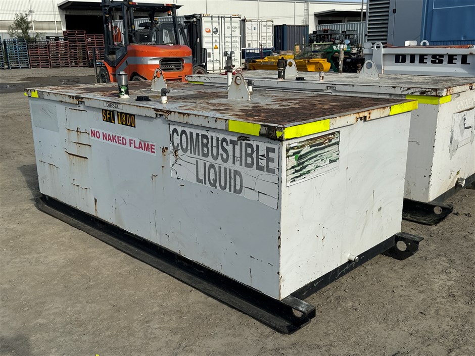 1800L Bunded Diesel Fuel Cell/Tank Auction (0001-7052582) | Grays Australia