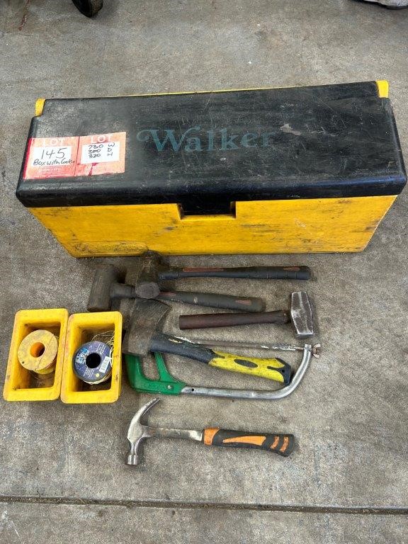 Walker Jillaroo PVC Tool Box and contents Auction (0145-5057085 ...