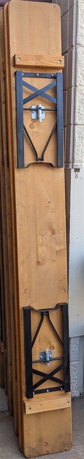 German Beer Garden Bench Seat (Black Legs) Auction (0007-5057132 ...