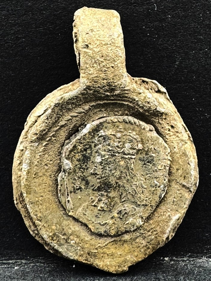 ANCIENT MEDIEVAL LEAD TRADERS CLOTH SEAL (14TH CENTURY AD) Auction ...