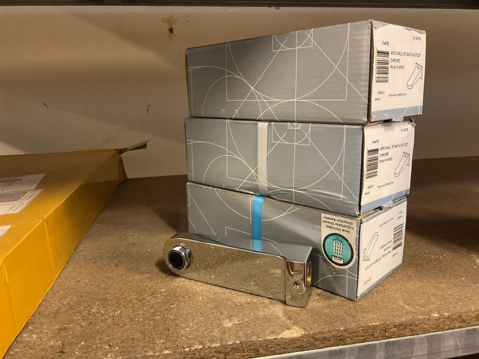 3 x Amio Wall Mounted Bath Outlets Auction (0487-3029733) | Grays Australia