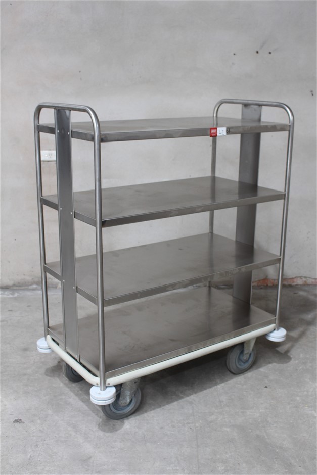 Stainless Steel 4 Tier Trolley Auction (0041-5057177) | Grays Australia