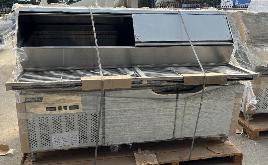 Commercial Custom Built 2 Door Make Up Chiller (Pizza Bar) Auction ...