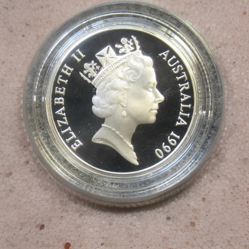 Australia 1990 1988 Bicentenary $1 Art Silver Proof Coin ex ...