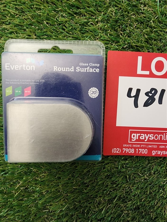 Everton Glass Clamp Round Surface Auction (0481-5057511) | Grays Australia