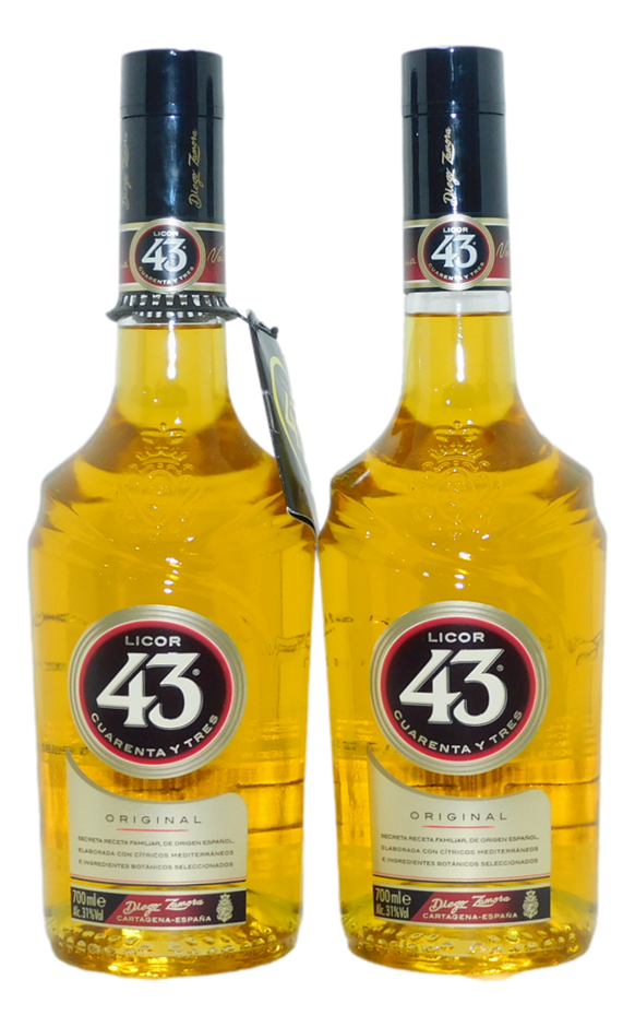 Licor 43 Cuarenta y Tres Spanish Liqueur (2x 700mL) Spain Auction (0010-10730246) | Grays Australia