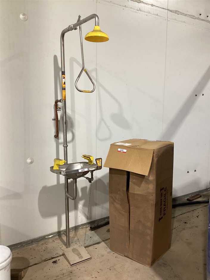 Qty 2 Emergency Deluge Shower/Eye Wash Stations Auction (0228-7053326 ...