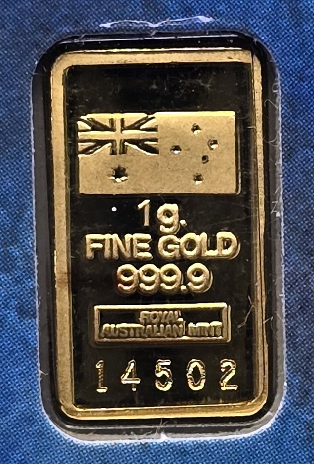 ROYAL AUSTRALIAN MINT SOLID GOLD INGOT Auction (0001-2560668) | Grays ...