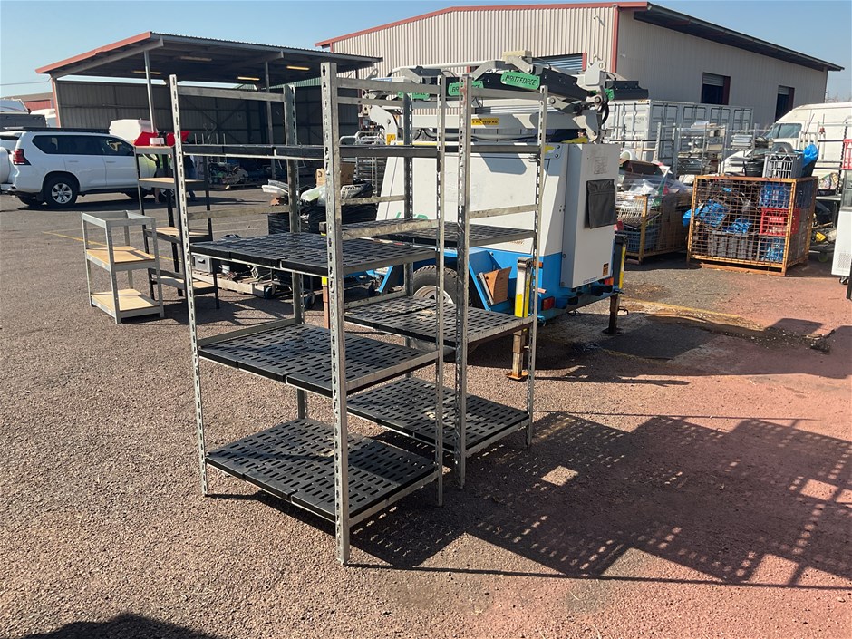 Solid Racking with Plastic Shelves Auction (0005-8019128) | Grays Australia