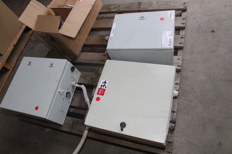 3x Assorted Control Cabinets Auction (0034-5057486) | Grays Australia