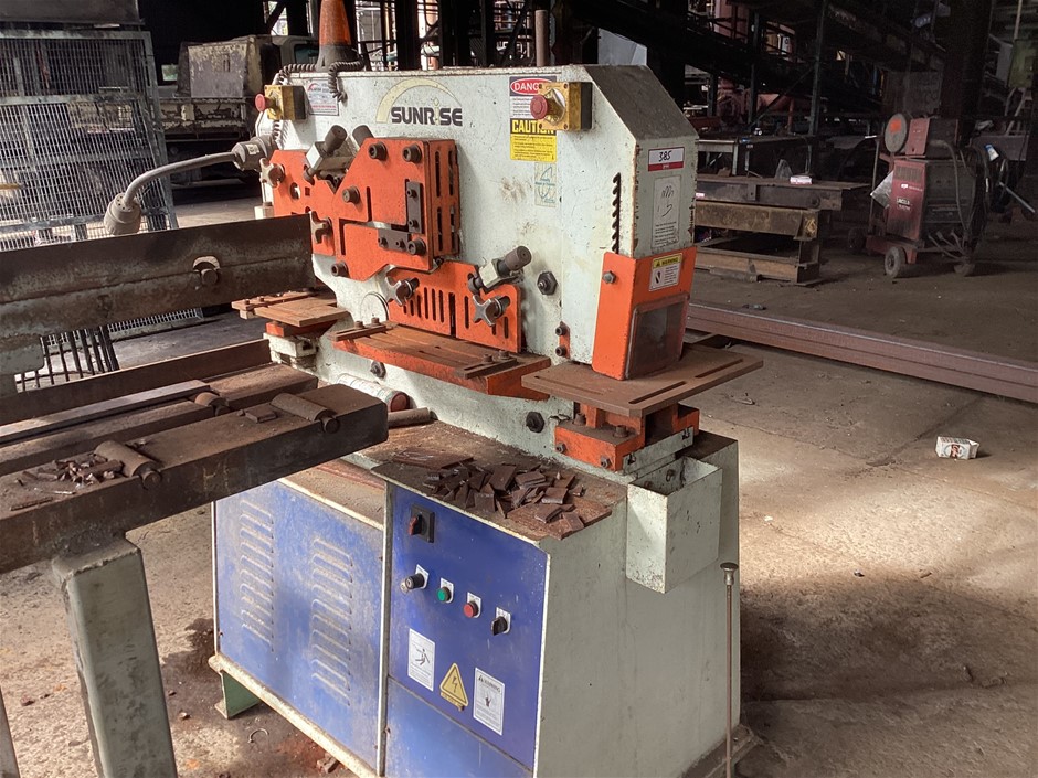 2017 Sunrise Hydraulic Iron Worker Auction (0385-7053302) | Grays Australia