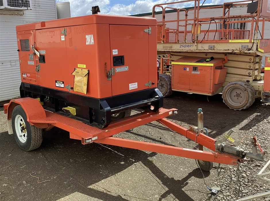 Generator - 20kVA - Diesel - Trailer - 2011 Powerlink GMS20KST Auction ...