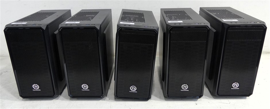 Qty 5 x Thermal Take Clone Mini Tower Desktop Pc`s Auction (0014 ...