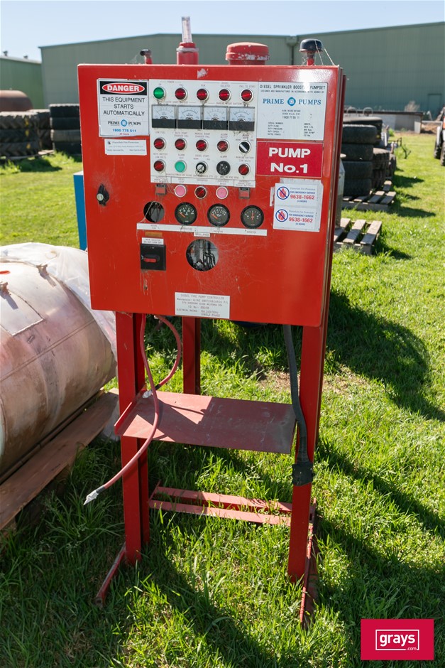 Prime Pumps Fire Pump Control Unit & Fuel Tank Auction (0082-5057684 ...