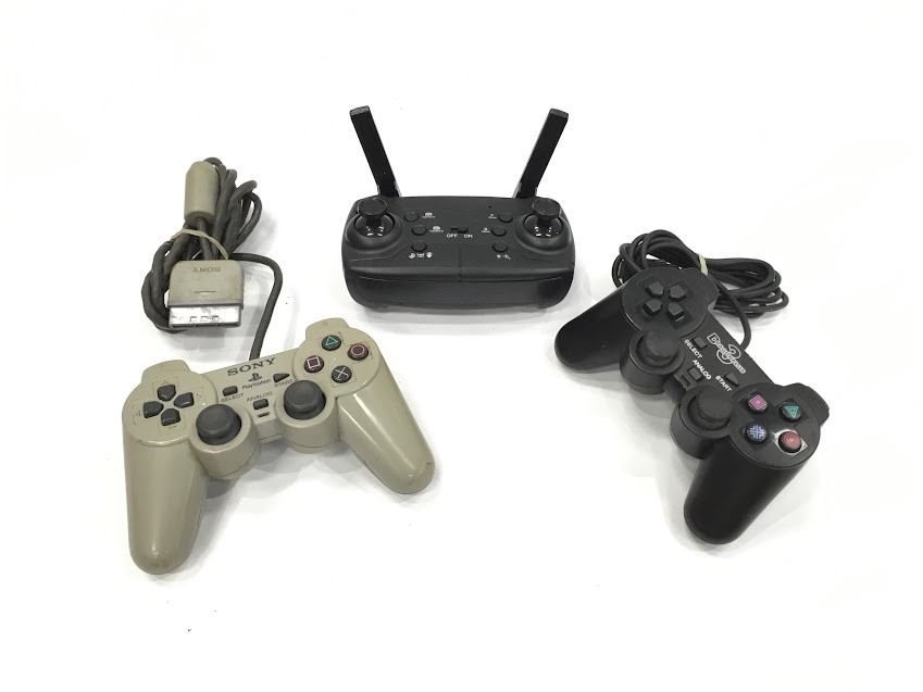 3* Sony PlayStation ANALOG CONTROLLER&RAGONPLUS Gamepad&remote control ...