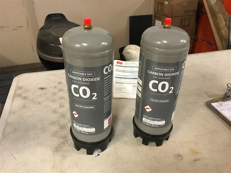 2x Cylinders of Zip Carbon Dioxide Auction (0806-3030238) | Grays Australia
