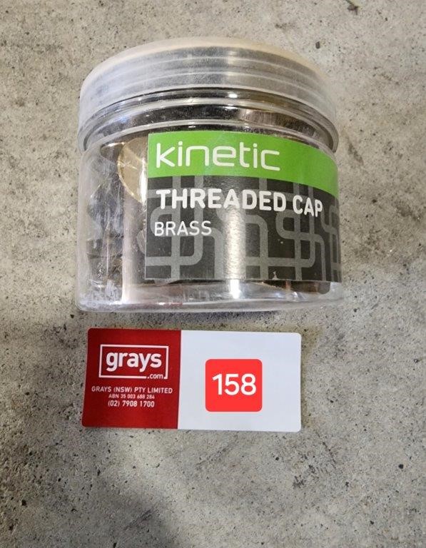 15mm Kinetic 20pcs Brass Threaded Cap Auction (0238-5058426) | Grays ...