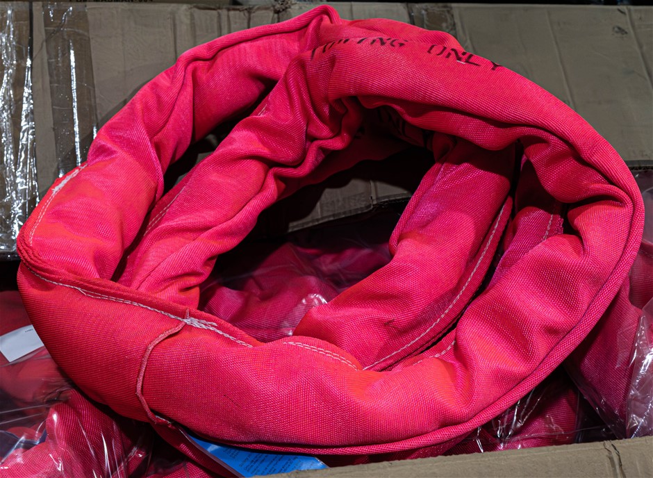 10 x BEAVER Round Towing Sling, 2000kg x 2m, MBS 14,000kg. Pink ...