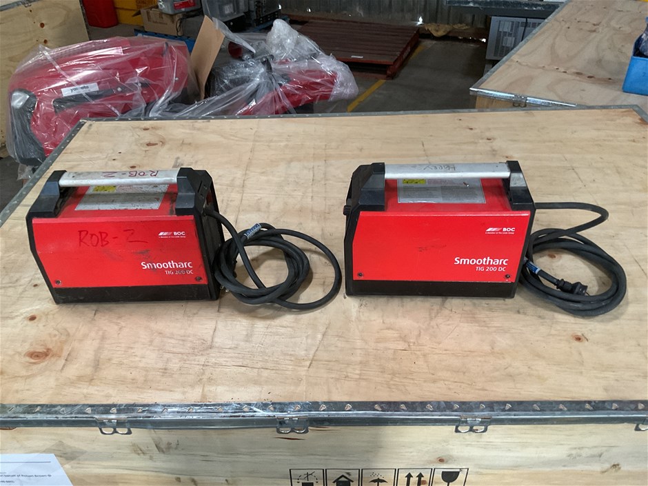 2 x BOC Smootharc TIG 200 DC Welders Auction (0010-7053838) | Grays ...