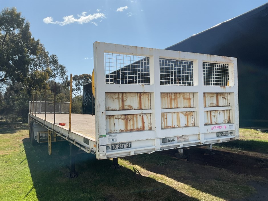 2008 Topstart . Tandem Flat Top Trailer Auction (0001-3030552) | Grays ...