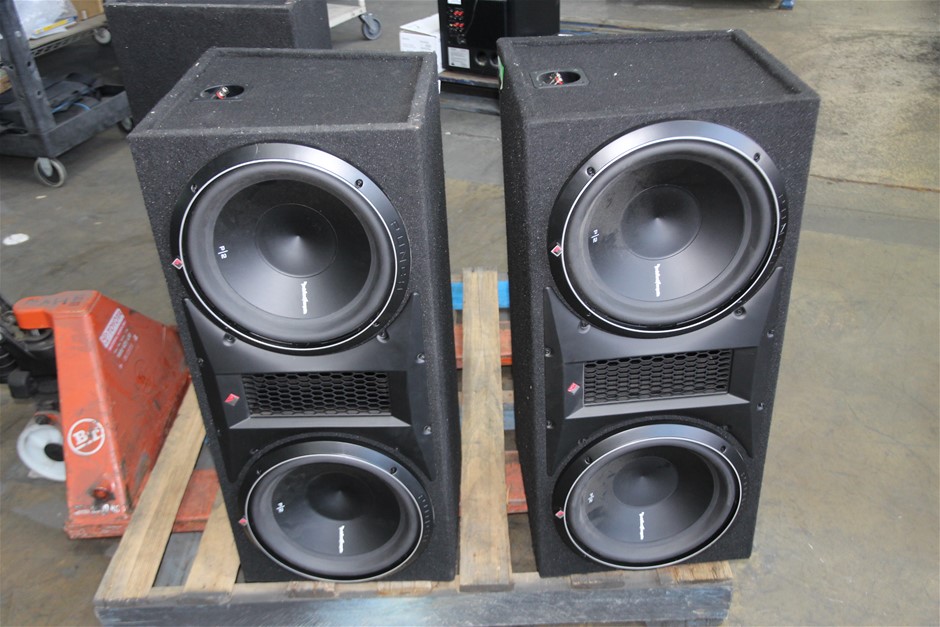 Rockford Fosgate P2-2X12 Dual Loaded Enclosure Subwoofers 12" 1600W ...