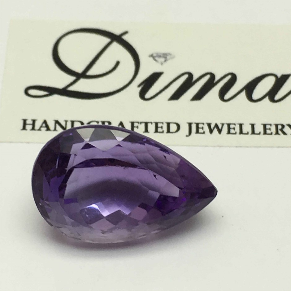 One Stone Amethyst Pear 20.01ct Auction (0016-2560956) | Grays Australia