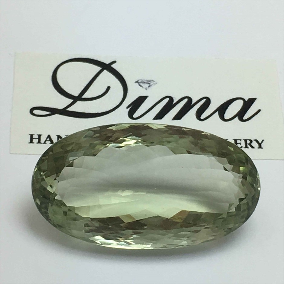 One Stone Green Amethyst Oval 39.54ct Auction (0017-2560956) | Grays ...