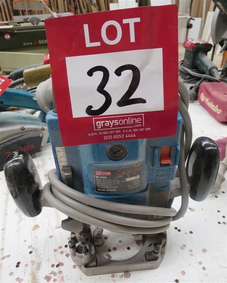 Ryobi handy router, Model No: R-150 Auction (0032-3004418) | Grays ...