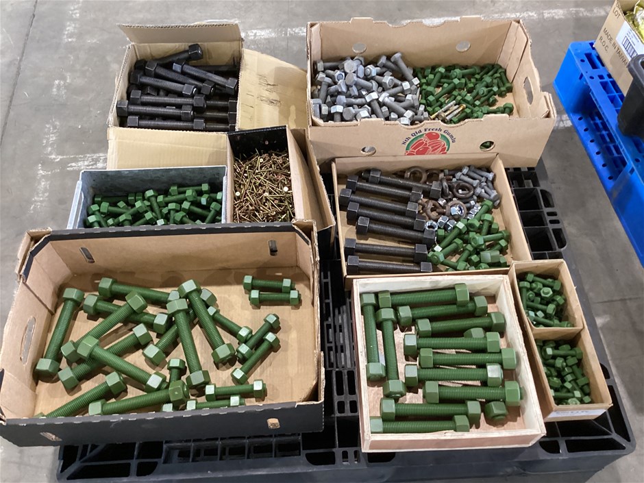 Various Sized Nuts And Bolts, Pallet Of Auction (0050-8019269) | Grays ...