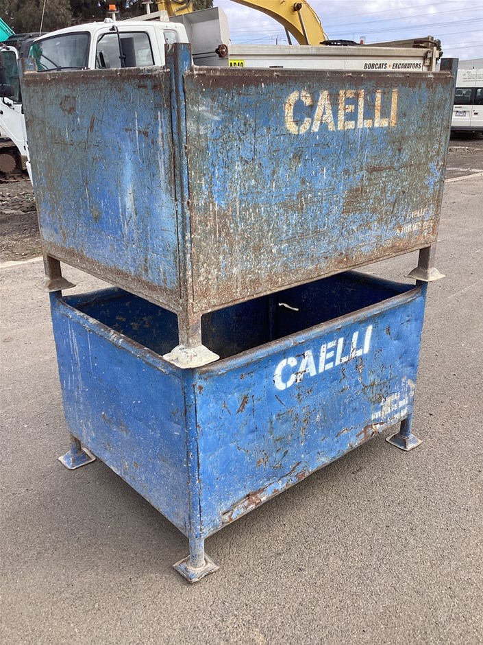 2 x Metal Stillage Storage Boxes Auction (0004-3030541) | Grays Australia