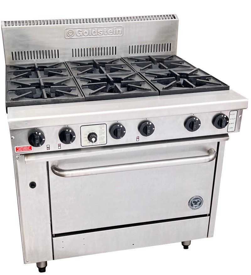 GOLDSTEIN GAS 6 BURNER STOVE WITH CONVECTION Auction (0018-5057840 ...