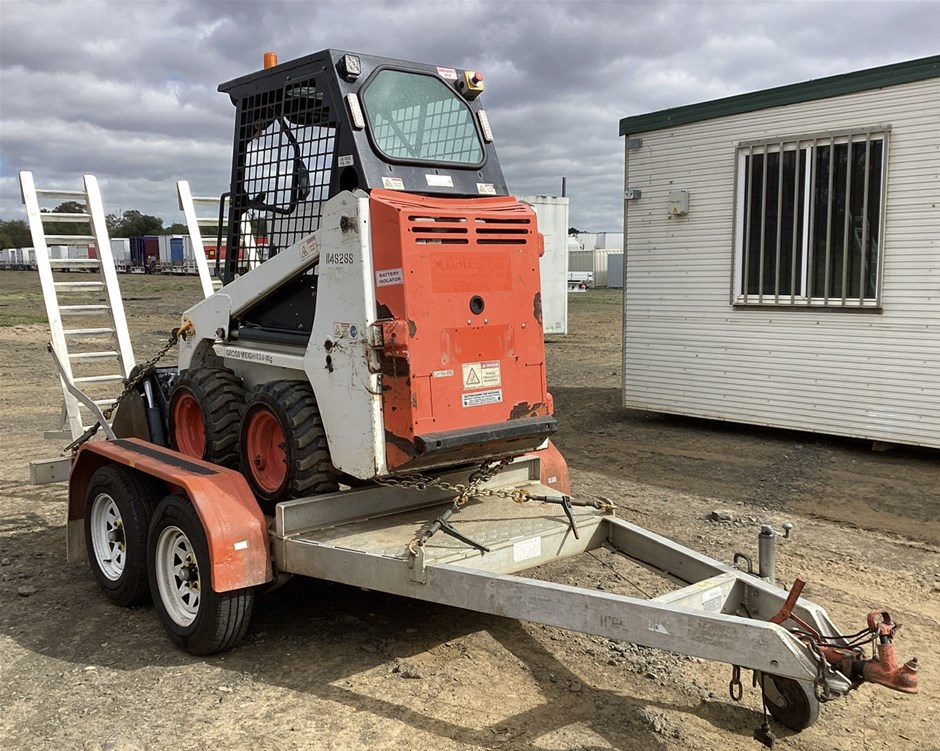 BOBCAT S70 Skid Steer Loader (Wheeled) & Plant Trailer Package Auction ...