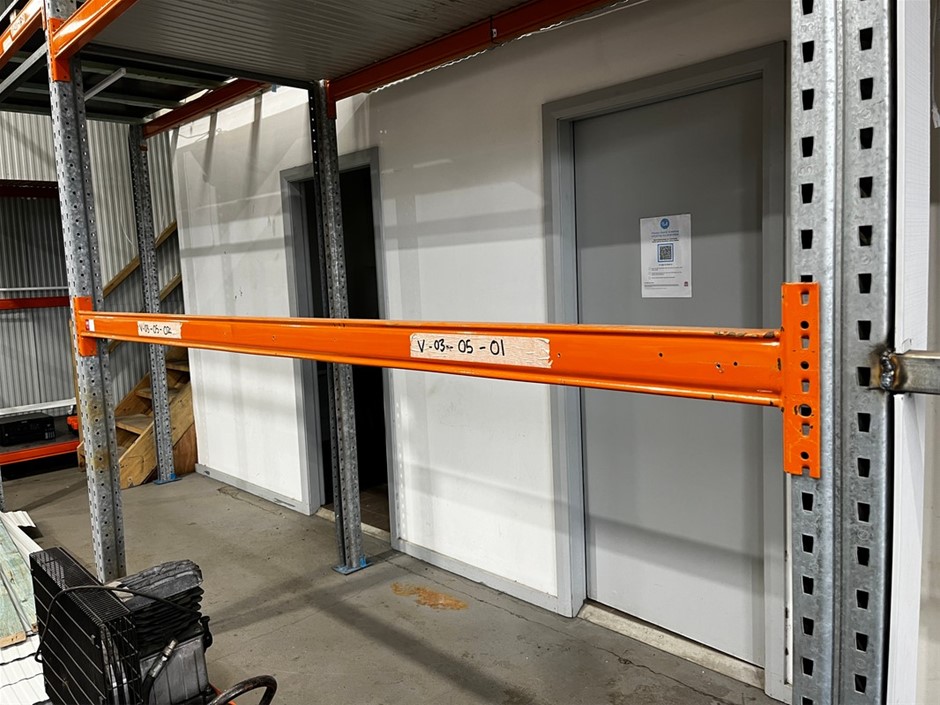 18 x Orange Dexion Pallet Racking Load Beams Auction (0007-5058025 ...