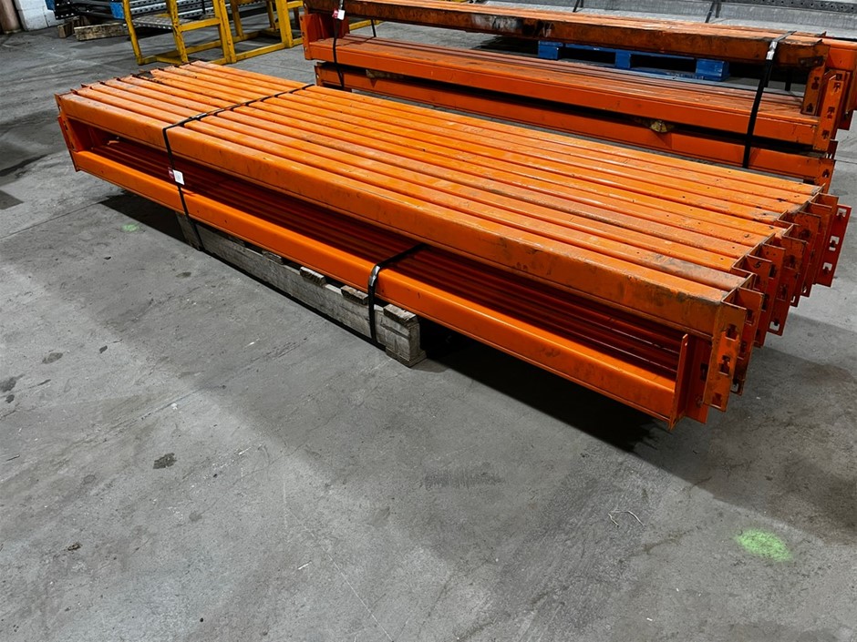 22 x Orange Dexion Pallet Racking Load Beams Auction (0028-5058025 ...