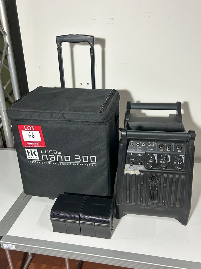 HK Audio Lucas Nano 300 Portable Sound System in Carry Case Auction ...