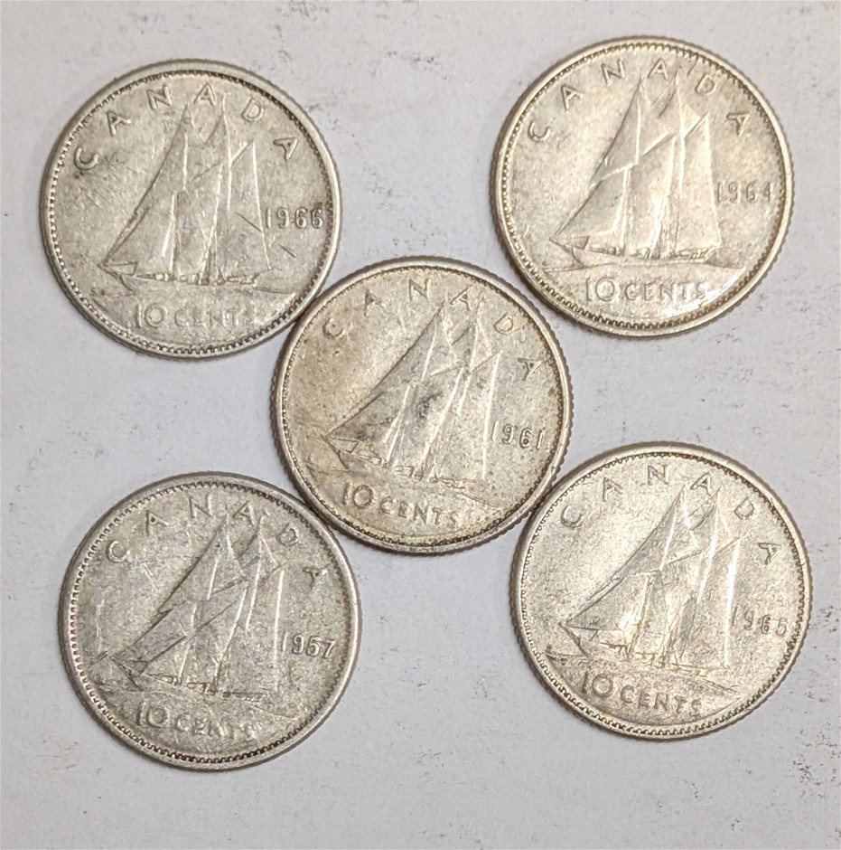 Coin Collection of Pre Decimal Australia Silver Coins. 3P 6P Shilling ...