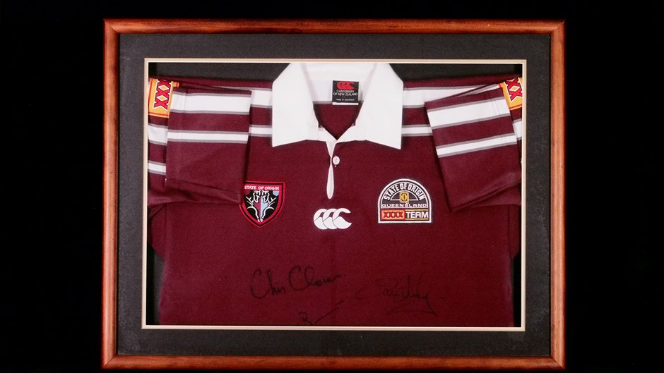 Signed Queensland State Of Origin Jersey (3x Signatures) Auction (0070 ...