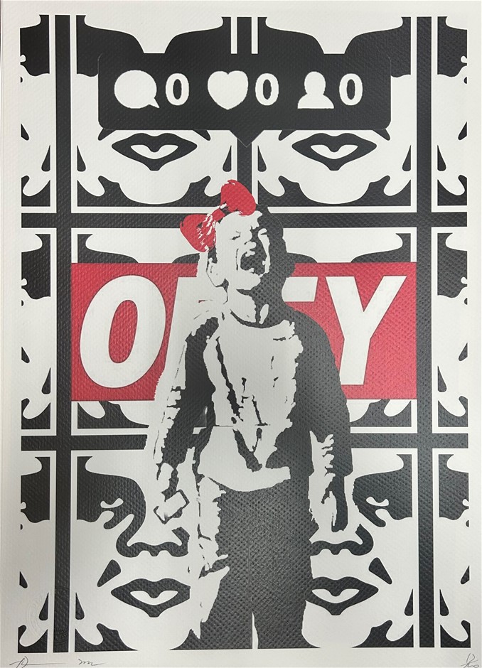 Death NYC Signed Street Art Print "Banksy Style/Obey" Limited Edition ...