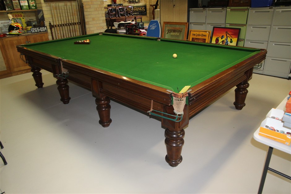 Herrin & Smith 12"x 6" Billiard Snooker Table Auction (0010-5058207 ...